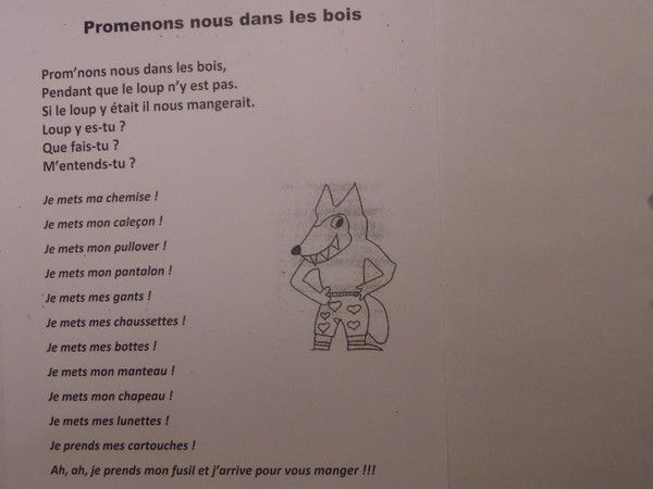 Promenons nous dans les bois